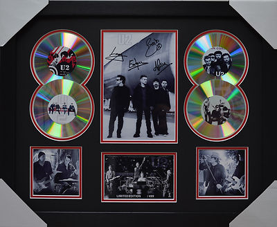 U2 SIGNED MEMORABILIA FRAMED 4 CD LIMITED EDITION V2 BLACK | eBay