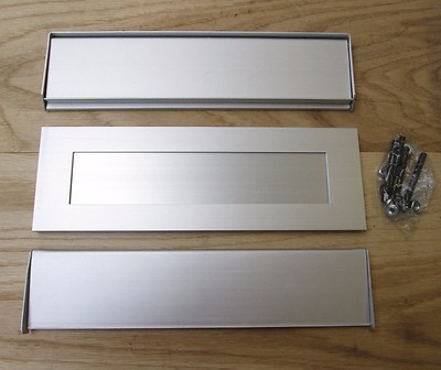 ALUMINIUM LETTER BOX POSTAL LETTER PLATE COVER TIDY | eBay UK
