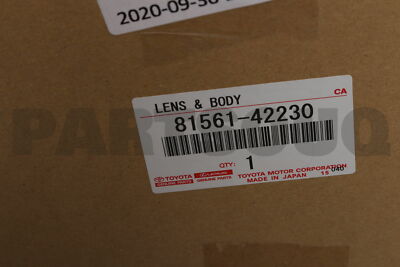 8156142230 Genuine Toyota LENS & BODY RR 81561-42230 | eBay
