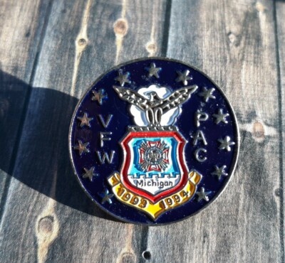 VFW PAC Michigan MI 1993-1994 Hat Jacket Vest Pin | eBay