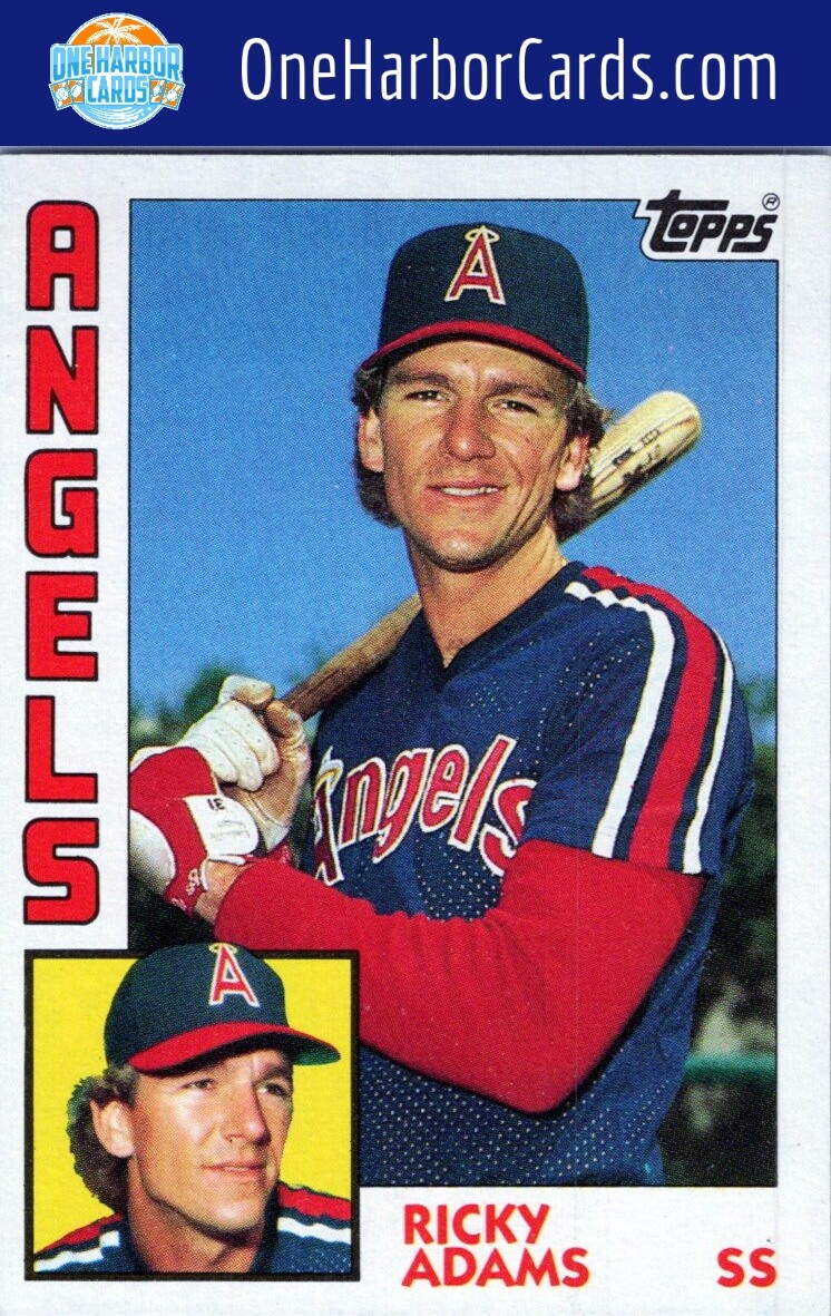 1984 Topps California Angels Baseball Card #487 Ricky Adams | eBay