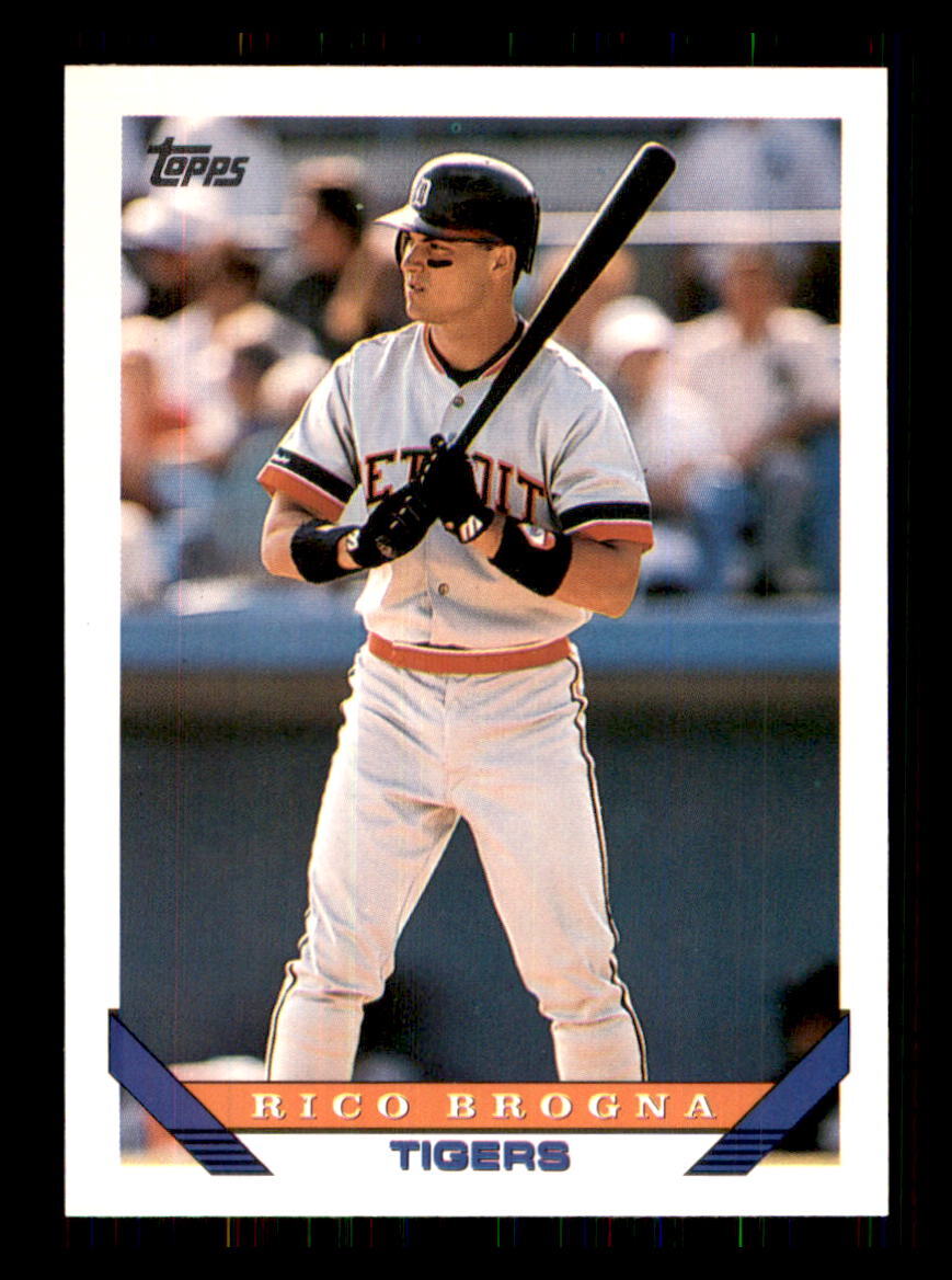 1993 Baseball Topps Rico Brogna Detroit Tigers #598 | eBay