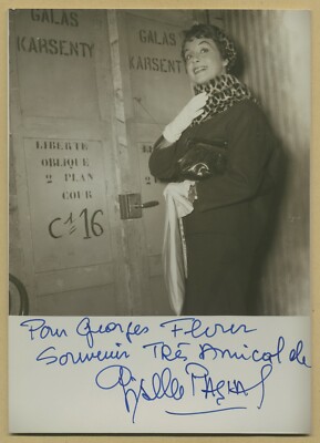 Giselle Pascal (1921-2007) - Actrice française - Jolie photo dédicacée ...