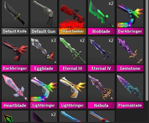 mm2 knives and guns *fast delivery* | eBay