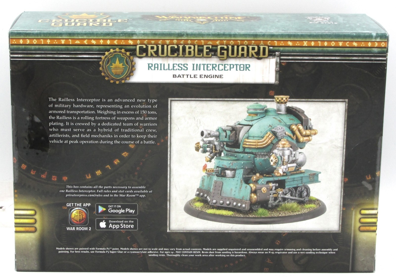 Warmachine PIP37018 Railless Interceptor Battle Engine (Crucible Guard ...