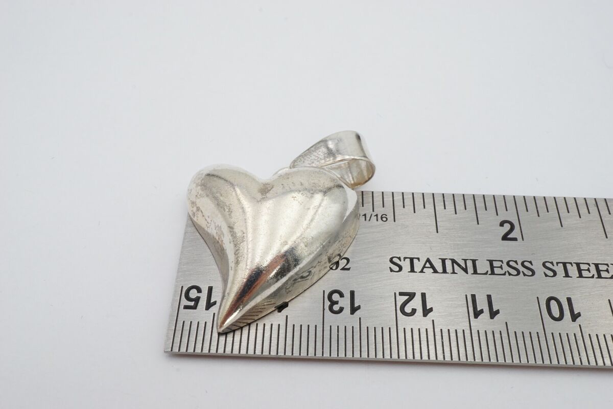 Vintage Taxco Mexico TC-25 Sterling Silver 925 Wavy Puffy Vintage Taxco Mexico TC-25 Sterling Silver 925 Wavy Puffy