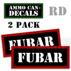 FUBAR Ammo Decal Sticker bullet ARMY Gun safety Can Box Hunting 2 pack ...
