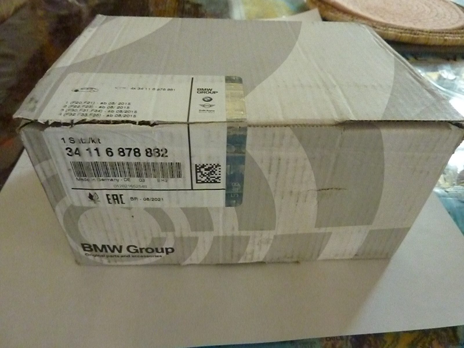 Genuine+BMW+OEM+34116878882+Repair+Kit+Brake+Pads+Asbestos- for sale ...