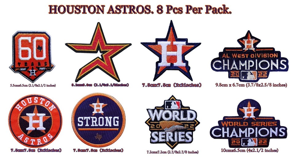 HOUSTON ASTROS BASEBALL PATCHES Embroidery MLB/logo iron&Sewing on ...