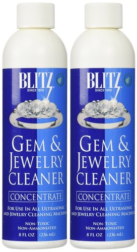 Gem Jewelry Cleaner Liquid Concentrate 8 Oz 2-Pack Ultrasonic Cleaning Solution | eBay