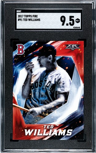 2017 Topps Fire #91 Ted Williams SGC 9.5 MINT+ | eBay