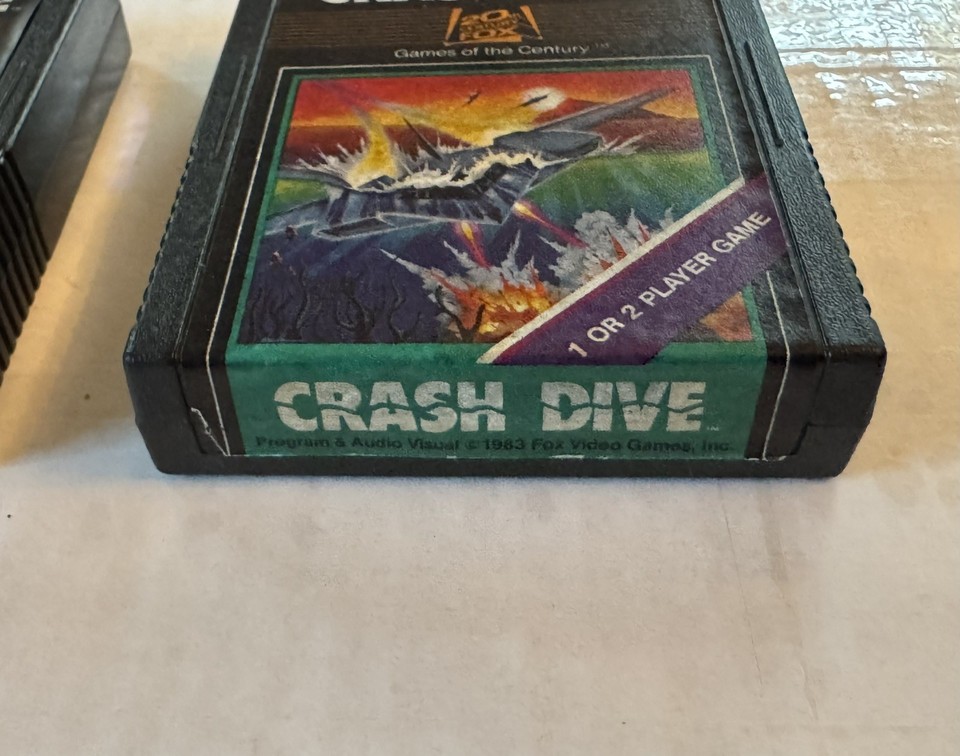 Crash Dive Atari 2600 Game Tested Working PAL Format version RARE 7800 ...