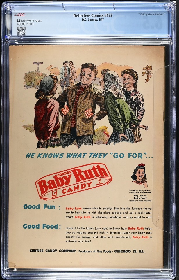 Detective Comics #122 - DC Comics 1947 CGC 6.5 Catwoman appearance. 1st ...