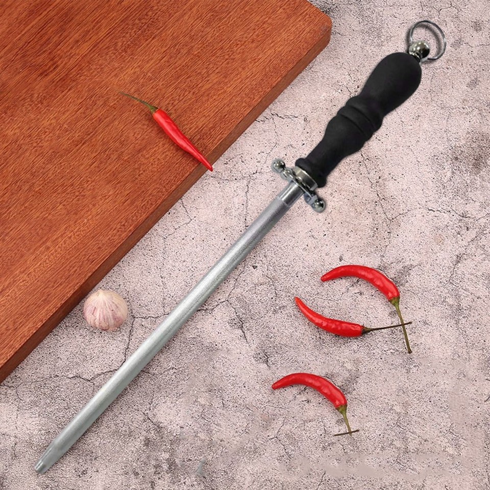 10in Knife Sharpener Stick Professional Honing Blade Sharpening Rod ...