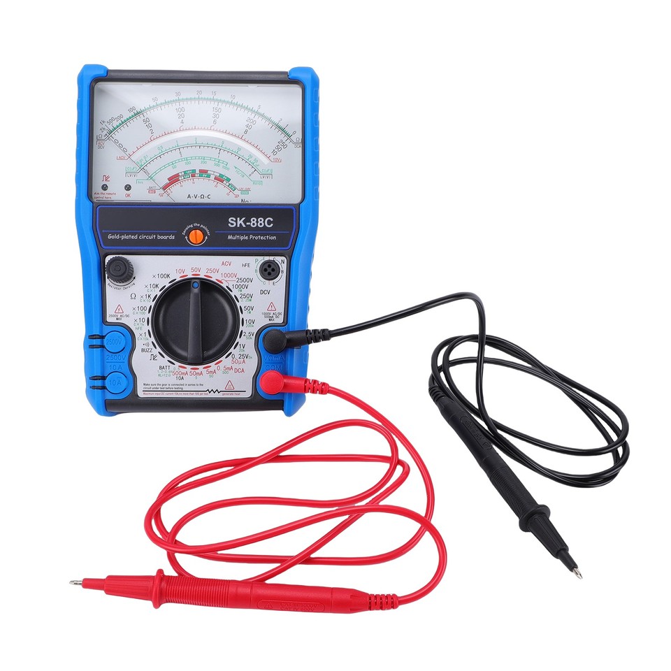 Analog Multimeter Handheld Multitester With 11 Functions Silicone ...