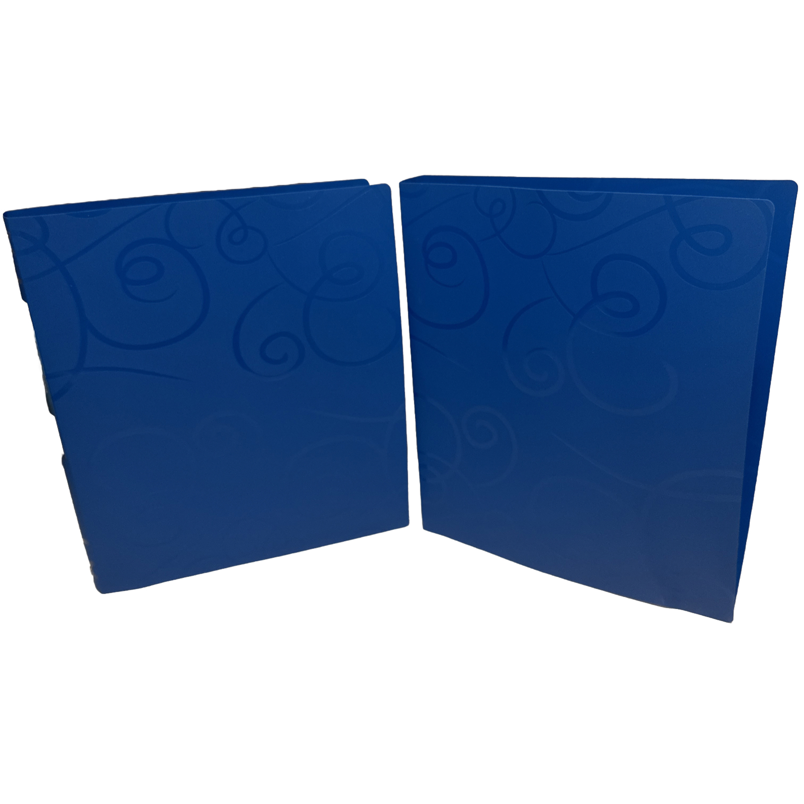 Jot 1" Blue Swirl Poly Flexible Plastic 3-Ring Binder For School Office ...
