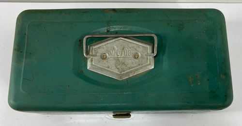 1950’s Vintage Victor Atco Green Metal Tackle Box Lititz, Pennsylvania ...