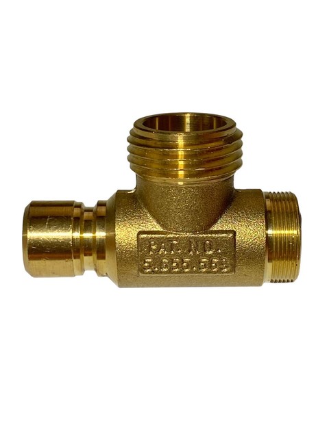 Ecolab Kay 92221043 3/4" Sidekick Wasting Tee for Service Sinks for ...