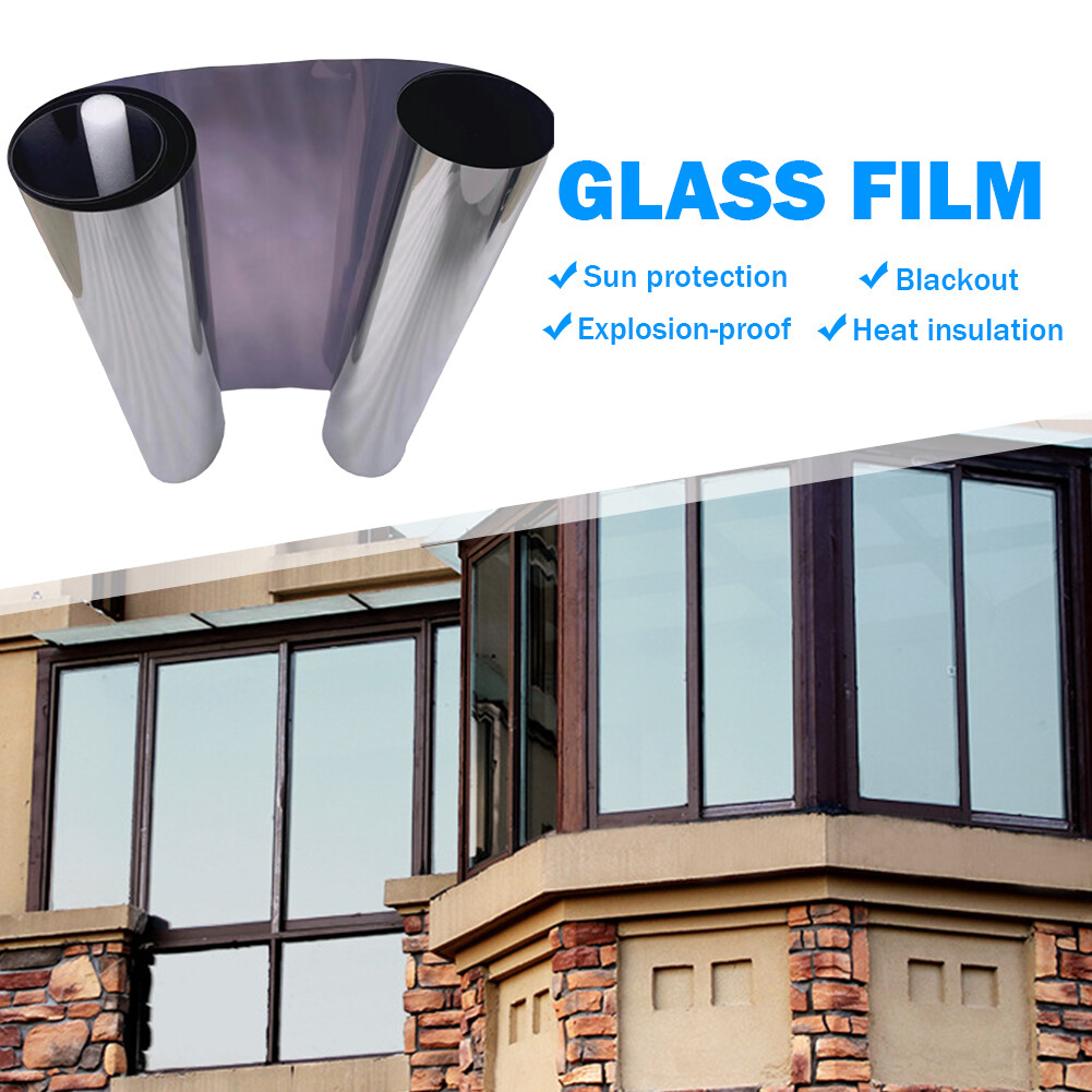 NEW Glass Film Household Sunscreen Film One-way Perspective (Grey ...