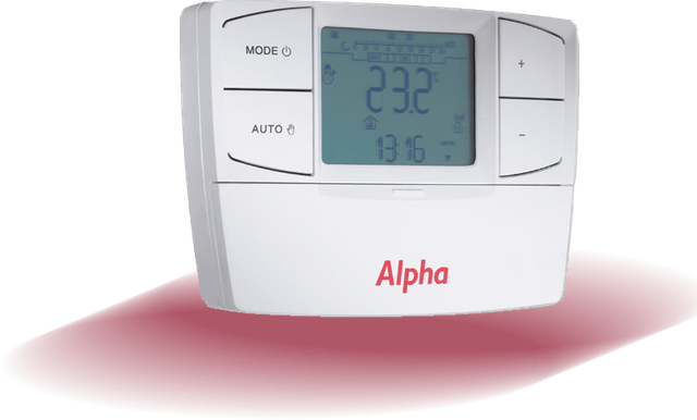 Alpha Comfort RF 2 Channel Programmable Room Thermostat 3.022142 for ...