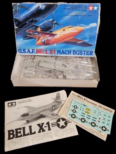 NOB Vintage 90s Tamiya Japan 1/72 U.S.A.F. Bell X-1 Mach Buster Model ...