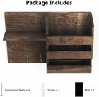 Rustic Mail Sorter Home Organizer Wall Mounted Storage Holder Shelf w/3 ...