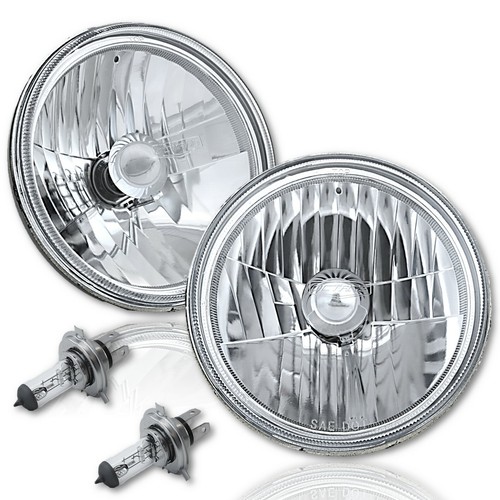 55 56 57 Chevy Halogen Headlight Headlamp Bulbs Crystal Clear H4 60/55W ...