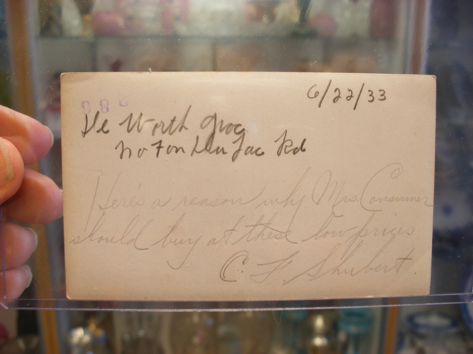 Vtg 1933 Photograph Milwaukee WI Grocery Store Worths Holler Joseph ...