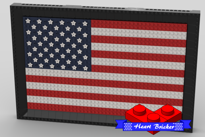 Lego American Flag Piece