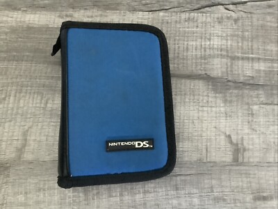 Nintendo DS Zipper Binder Style Carrying Case Blue | eBay
