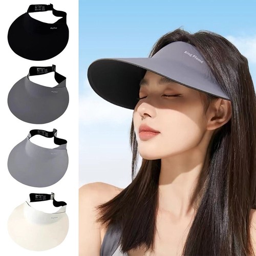 Folding Cycling Sun Hats UV Protection Empty Top Hat Travel Panama Caps ...