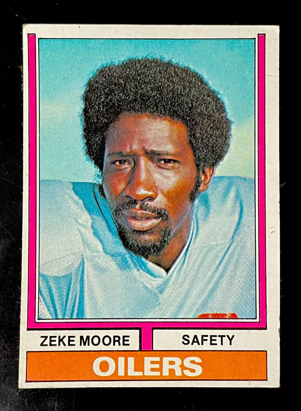 1974 Topps ZEKE MOORE #104 Houston Oilers Vintage Football Card | eBay
