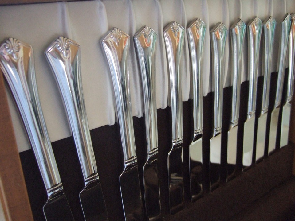 51 Pc Set REED & BARTON CHURCHILL Pattern 18/10 STAINLESS STEEL ...