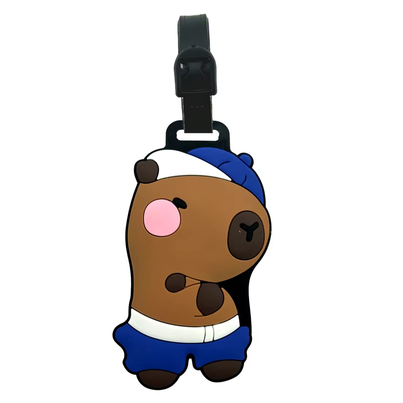 Travel Accessories, Luggage Tags, Cartoon Capybara, PVC Luggage, ID ...