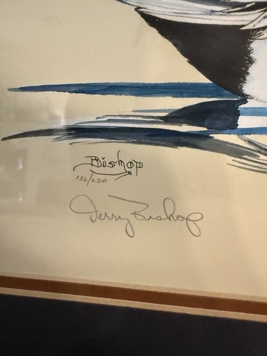 Jerry Bishop Artist Signed Numbered Pintail Duck 152/250 Art print ...