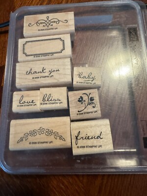 Stampin Up *Noteworthy* Retired Stamp Set (Set of 9) 244 | eBay
