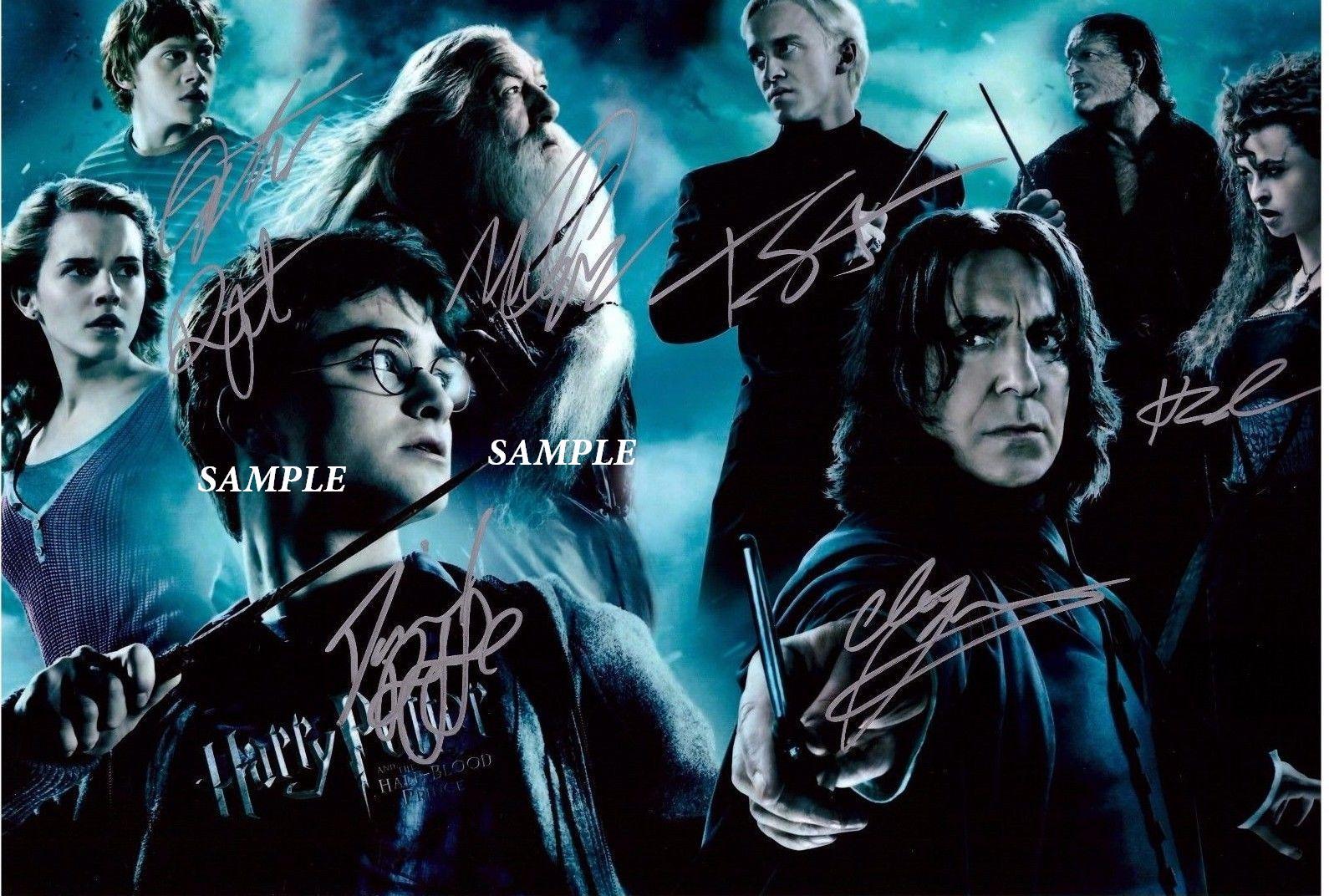 HARRY POTTER CAST REPRINT AUTOGRAPHED SIGNED 8X10 PHOTO RICKMAN WATSON ...