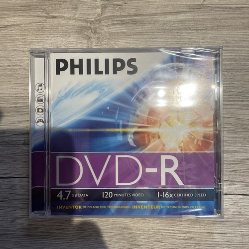 Philips DVD-R 4.7 GB DATA 120 MINUTES VIDEO 1-16 x CERTIFIED SPEED ...