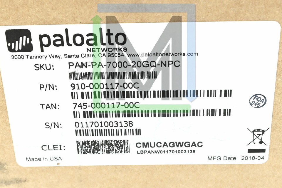 NEW PALO ALTO PAN-PA7000-20GQ-NPC PA-7000-20GQ-NPC PA-7050 NPC CARD | eBay