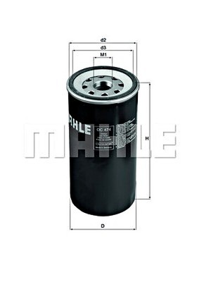 MAHLE Oil Filter For IVECO ASTRA IRISBUS SOLARIS HEULIEZ VOLVO Eurostar ...