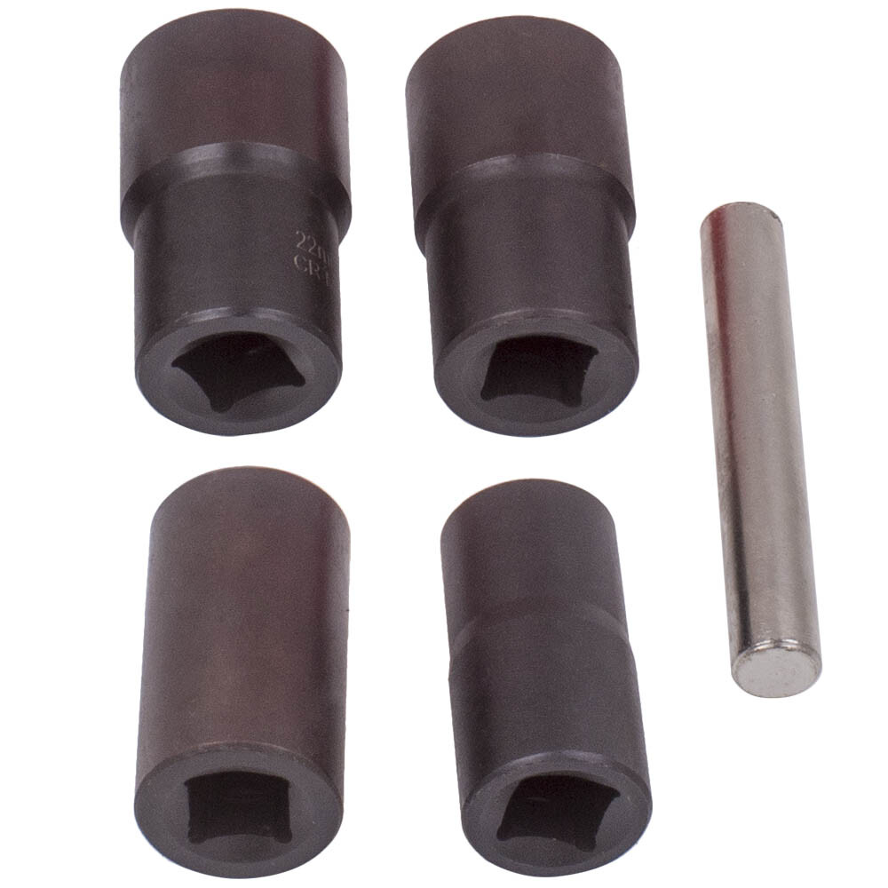 5Pcs 1/2” Drive Twist Socket Sockets Set Wheel Lock Nuts Remover 17mm ...