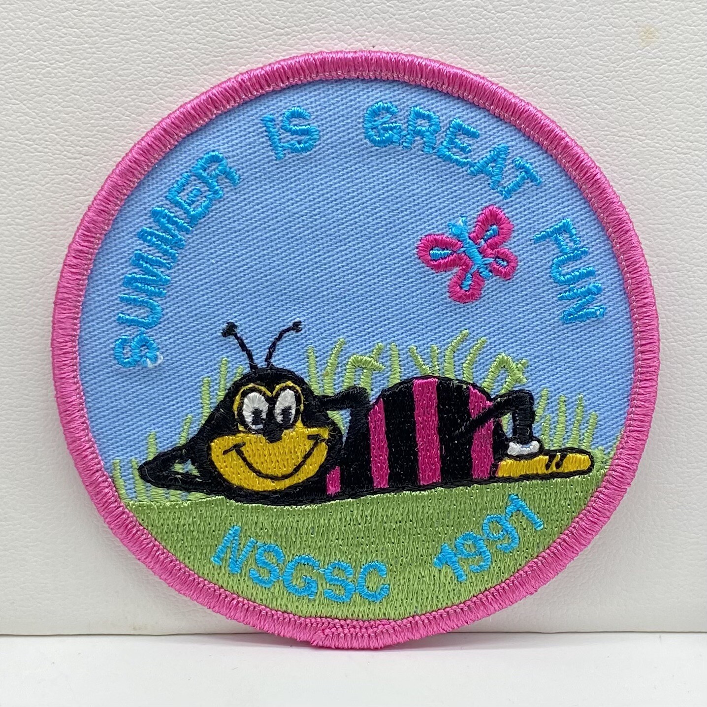 Vintage 1991 NSGSC Girl Scouts Council Summer is Great Fun Patch Bee ...