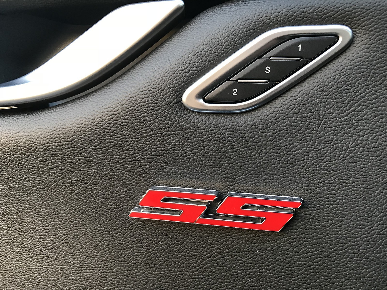 1x 3D SS (Red) INTERIOR Metal Emblem Badge Sticker | eBay