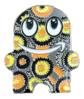 Orange, Black, Yellow tie-dyed Amazon Employee Peccy Pin | eBay