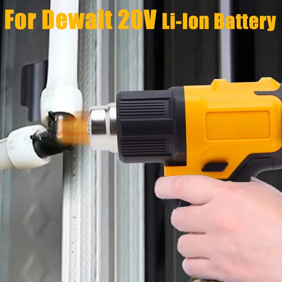 360W Heat Gun Hot Air Gun For Dewalt 20V w/4 Nozzles High Power Tool ...