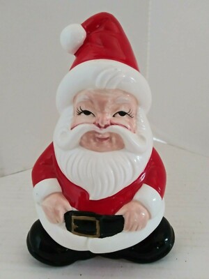 Santa Card or Napkin holder, Porcelain, 7x4" Lefton signature 6602 ...