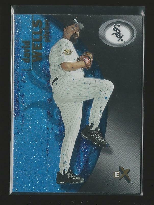 2001 Fleer EX David Boomer Wells White Sox #71 Blue Sparkle Super Rare ...