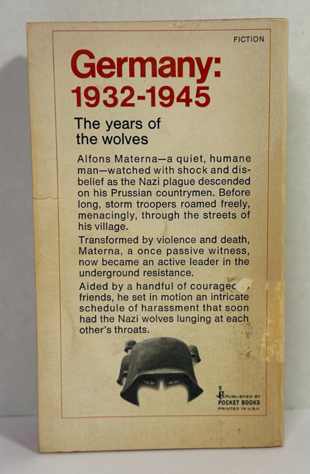 WOLVES (THE) by Hans Hellmut Kirst - 1st Pocket Books Printing PB, Aug ...