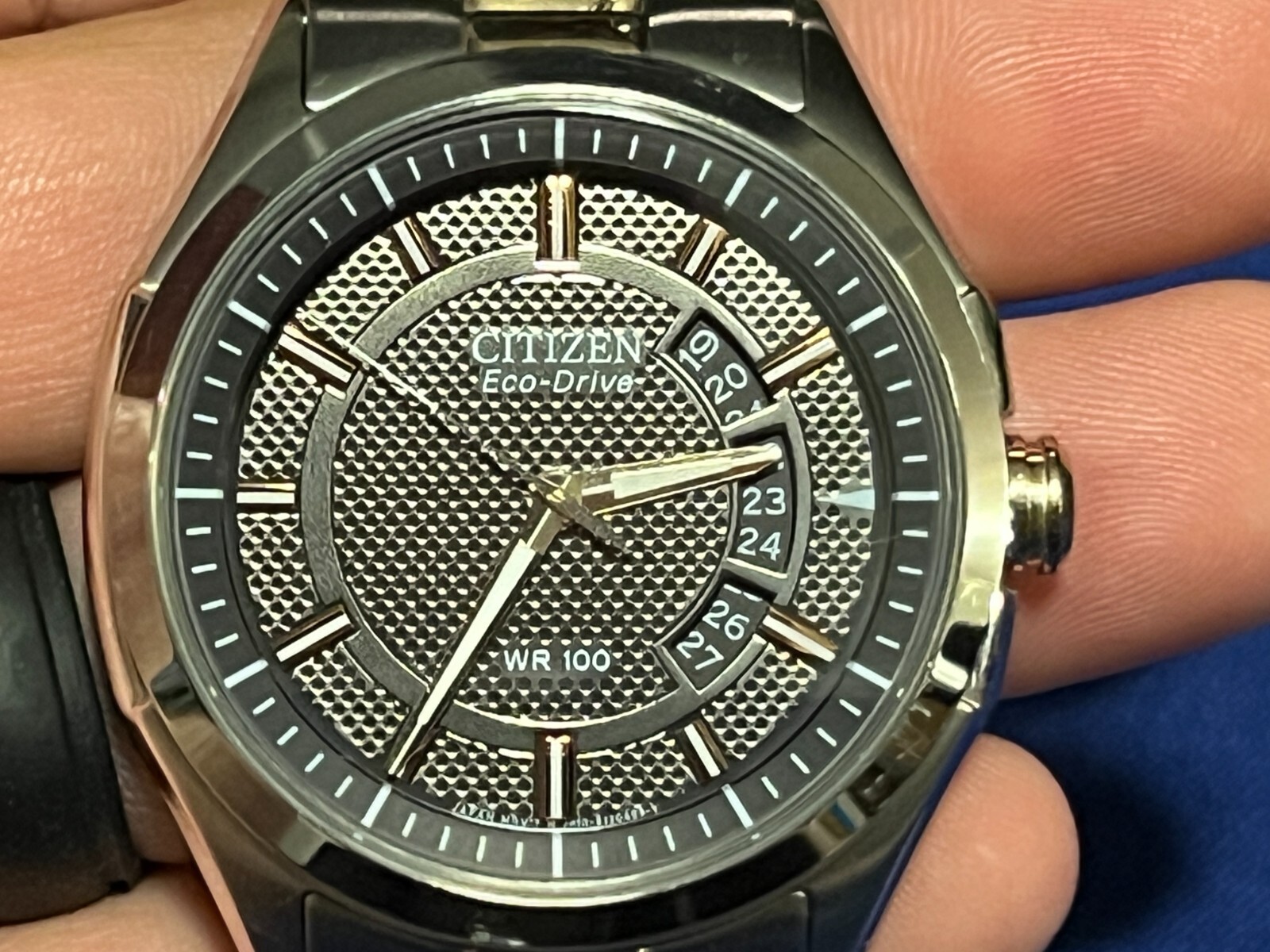 Citizen J810-s082986 Eco Drive Mens Watch Wr100 J-class 2 Tone Band for ...