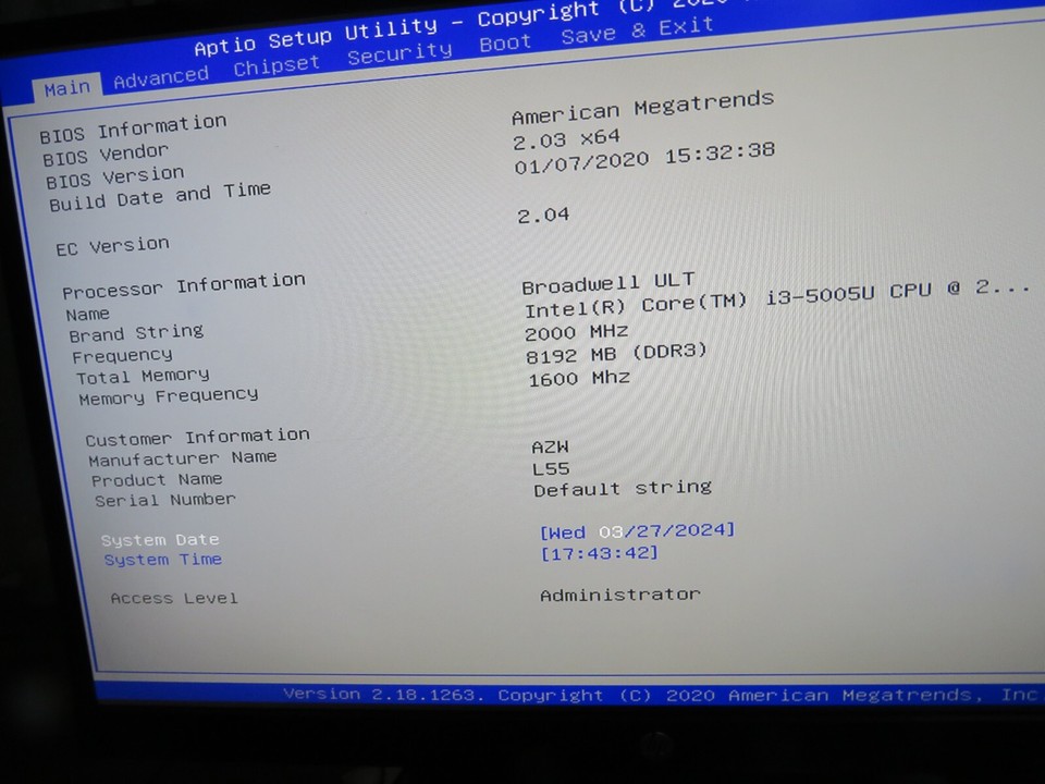 AZW Turing U55 Mini PC i3-5005u 8GB RAM 128GB SSD Windows 10 Pro GOOD ...